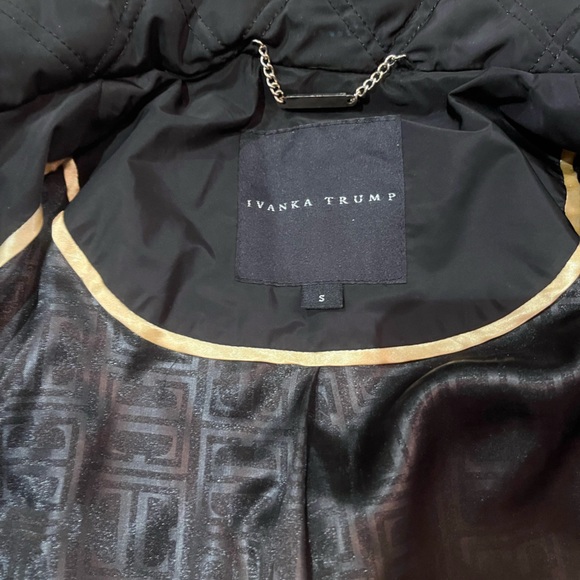Ivanka Trump | Jackets & Coats | Ivanka Trump Black Quilted Jacket Hip ...